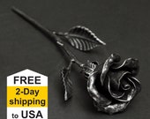 Hand-Forged Steel Roses