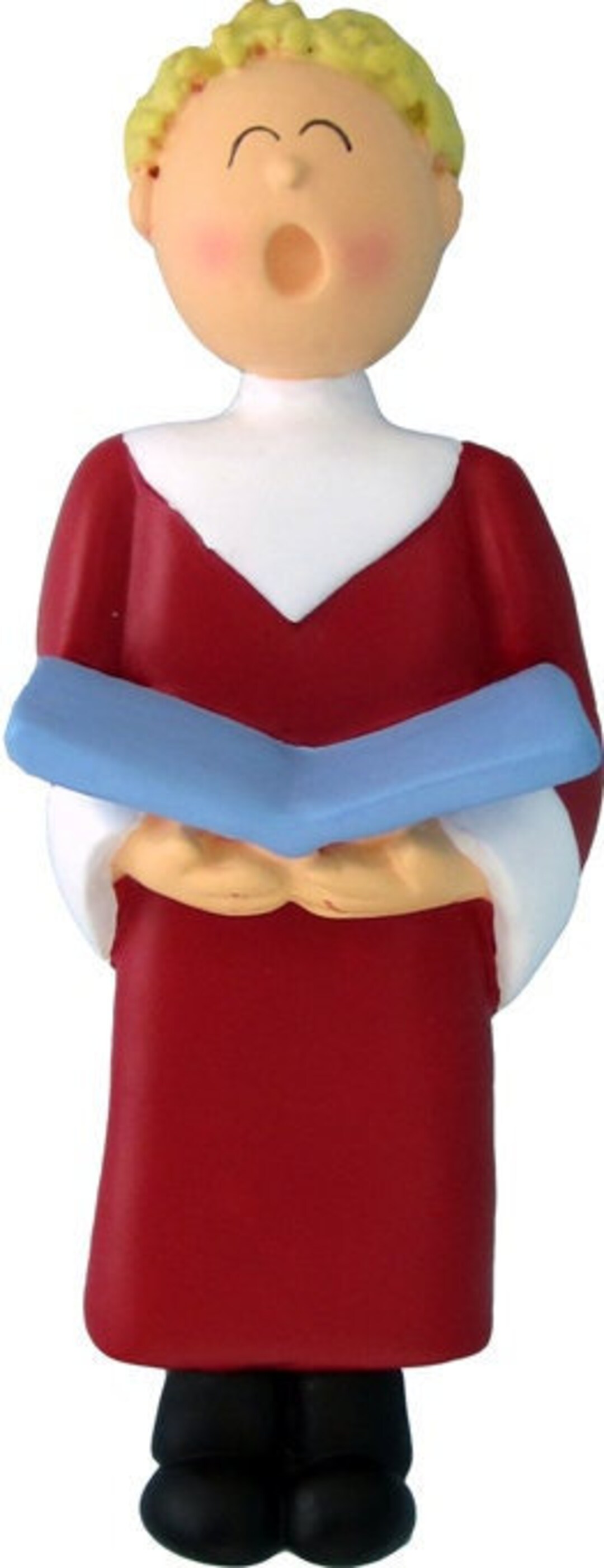 Choir Singer Male Blonde Personalized Christmas Ornament - Etsy