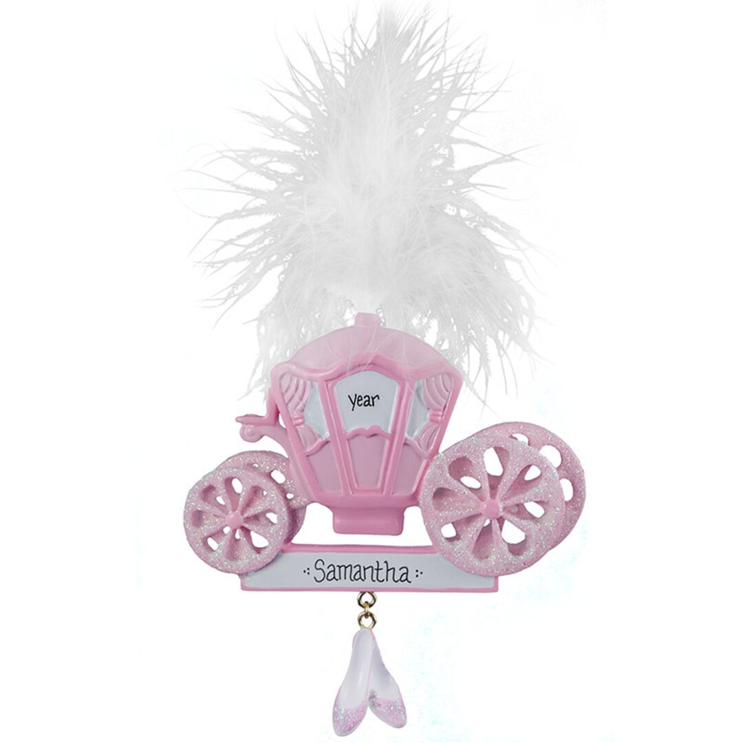 Personalized Princess Carriage Christmas Ornament, Kids Decoration - Etsy