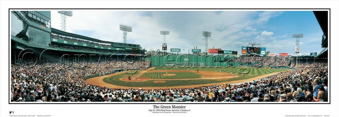 2003 Red Sox Vs Yankees at Fenway Park the Green Monster Panoramic ...