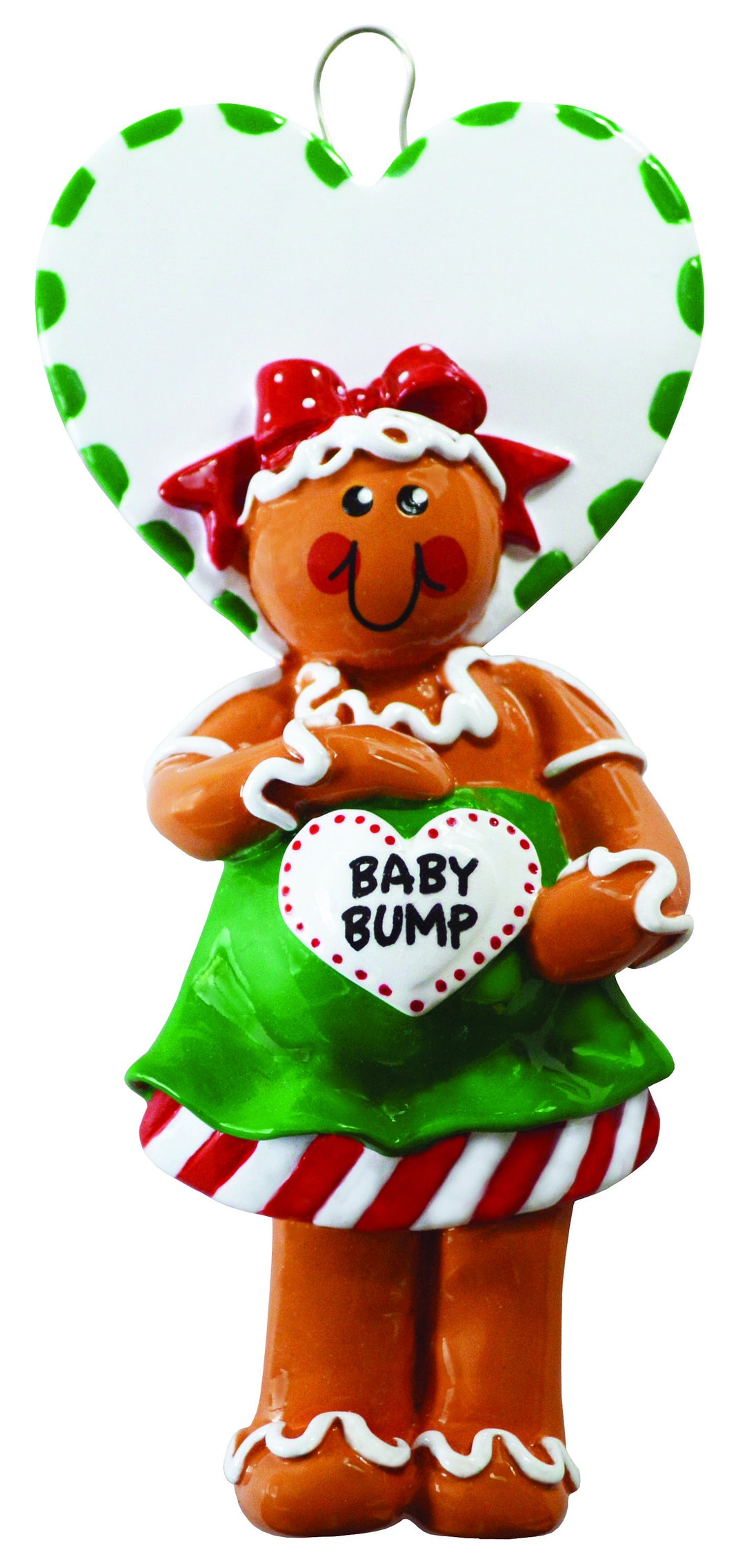 Personalized Gingerbread Mom-to-be Christmas Ornament – Baby Bump ...
