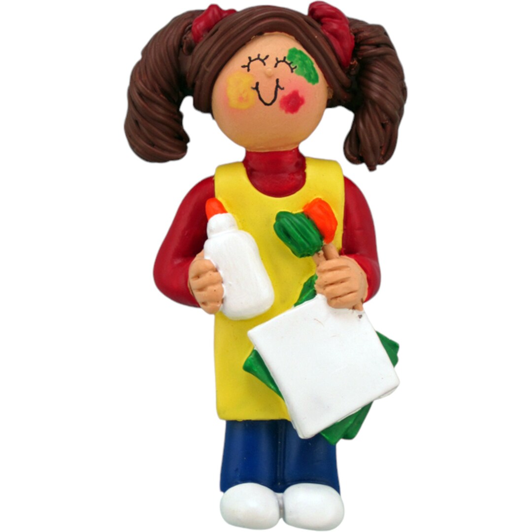 Personalized Craft Project Girl Christmas Ornament - Etsy