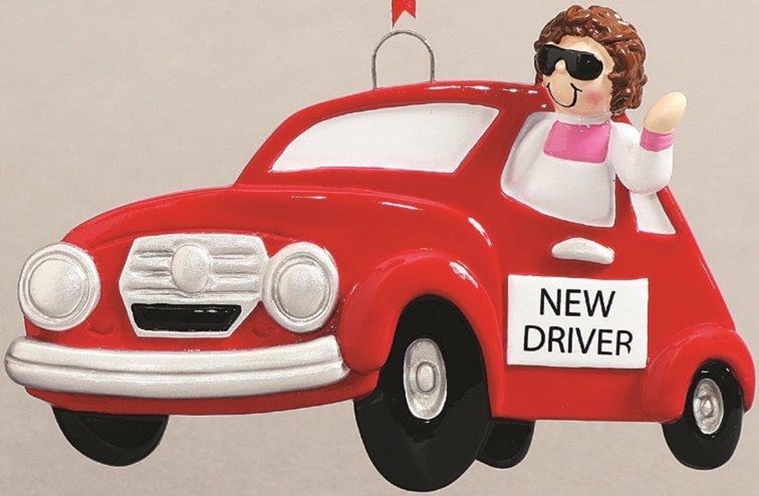 New Driver Girl Personalized Christmas Ornament Hand - Etsy
