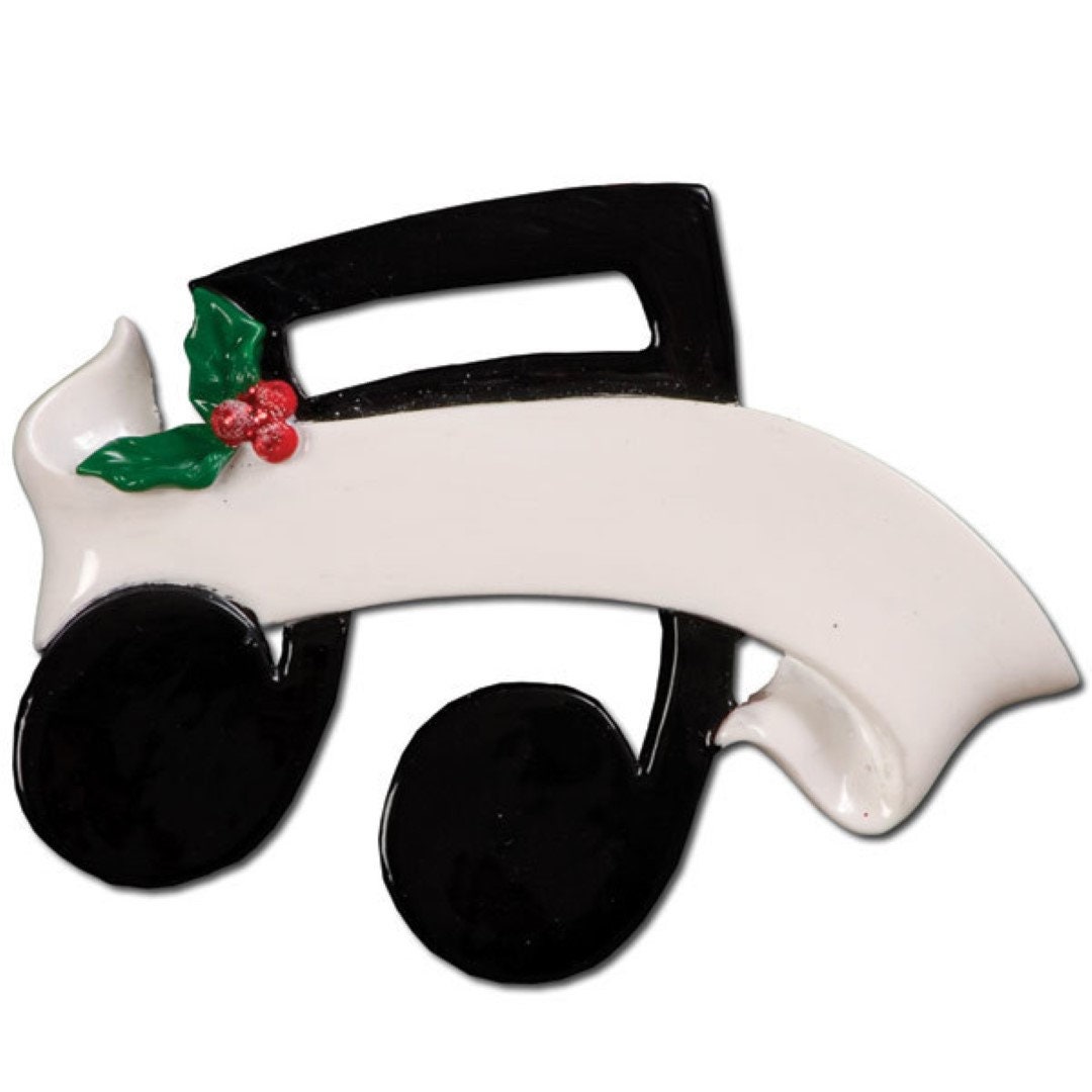 Personalized Musical Note Christmas Ornament, Music Teacher Gift - Etsy