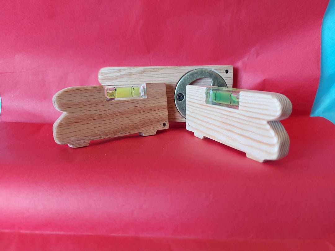 Motorhome Spirit Level Keyring: Handmade Oak or Pine Campervan Gift ...