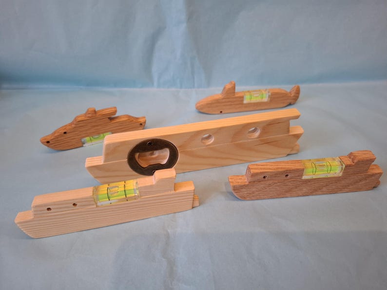 Canal Boat Spirit Level or Bottle Opener: Pine or Oak, Boater Gift ...