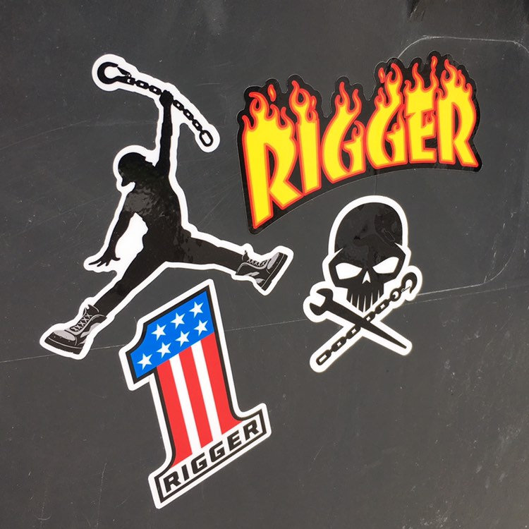 RIGGER SIGNALPERSON CRANE 32 Hard Hat Stickers, Hardhat Sticker ...