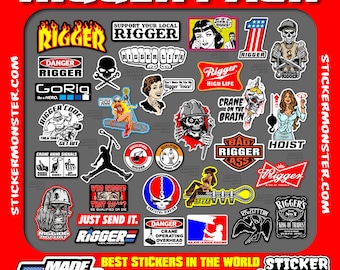 Hard Hat StickersDanger RIG WELDERSafety Helmet Decals Labels Rigger ...