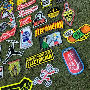 NEW ELECTRICIAN Hard Hat Stickers, 55+ Hardhat Sticker and Decals ...