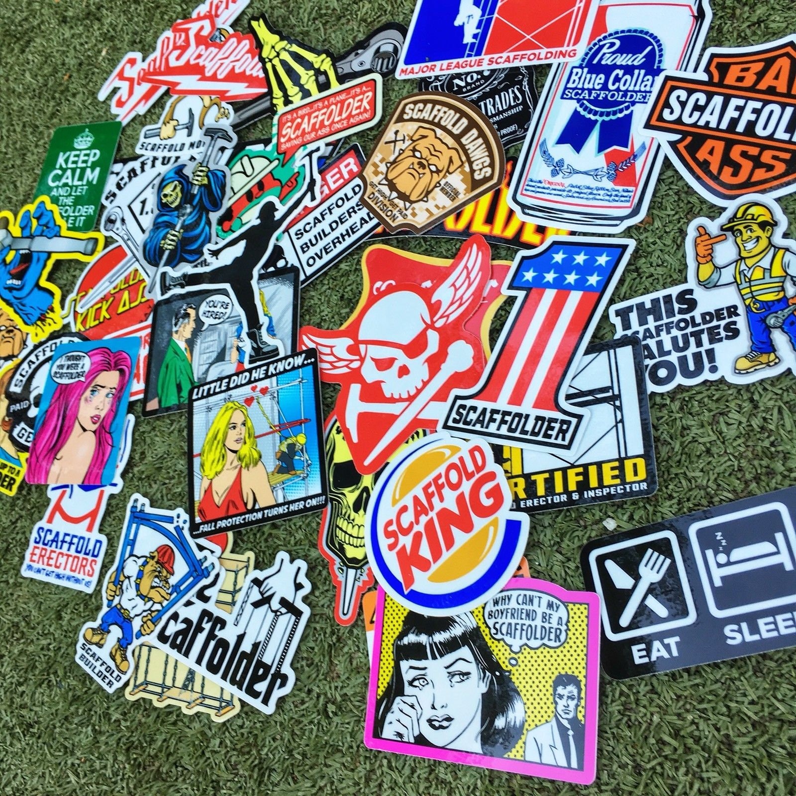 SCAFFOLDER Hard Hat Stickers 40 Hardhat Sticker and Decals - Etsy Canada