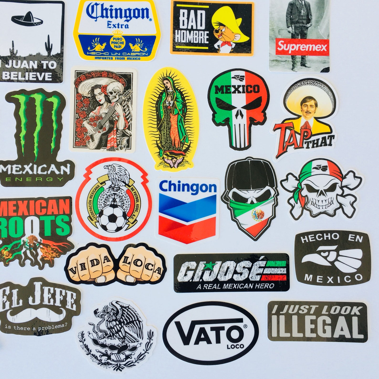 MEXICAN CHINGON Hard Hat Stickers 40 MEXICO Hardhat Sticker - Etsy