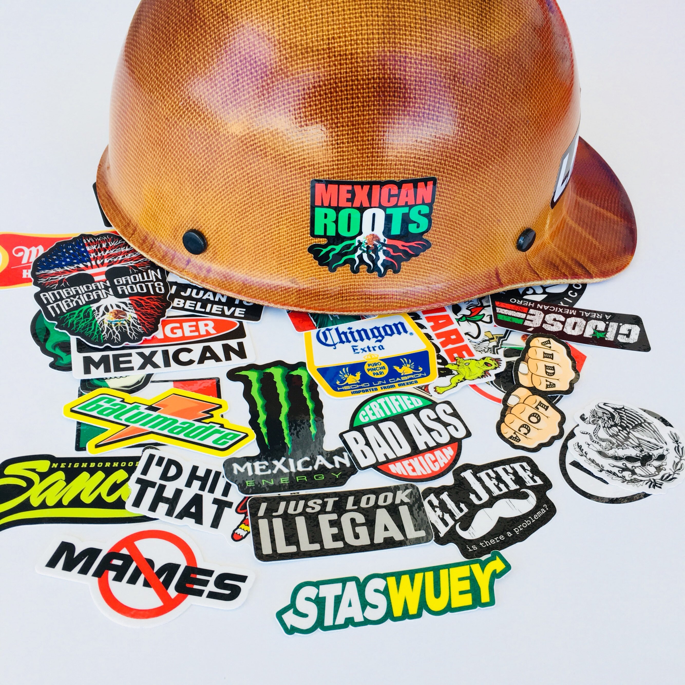 MEXICAN CHINGON Hard Hat Stickers 40 MEXICO Hardhat Sticker - Etsy