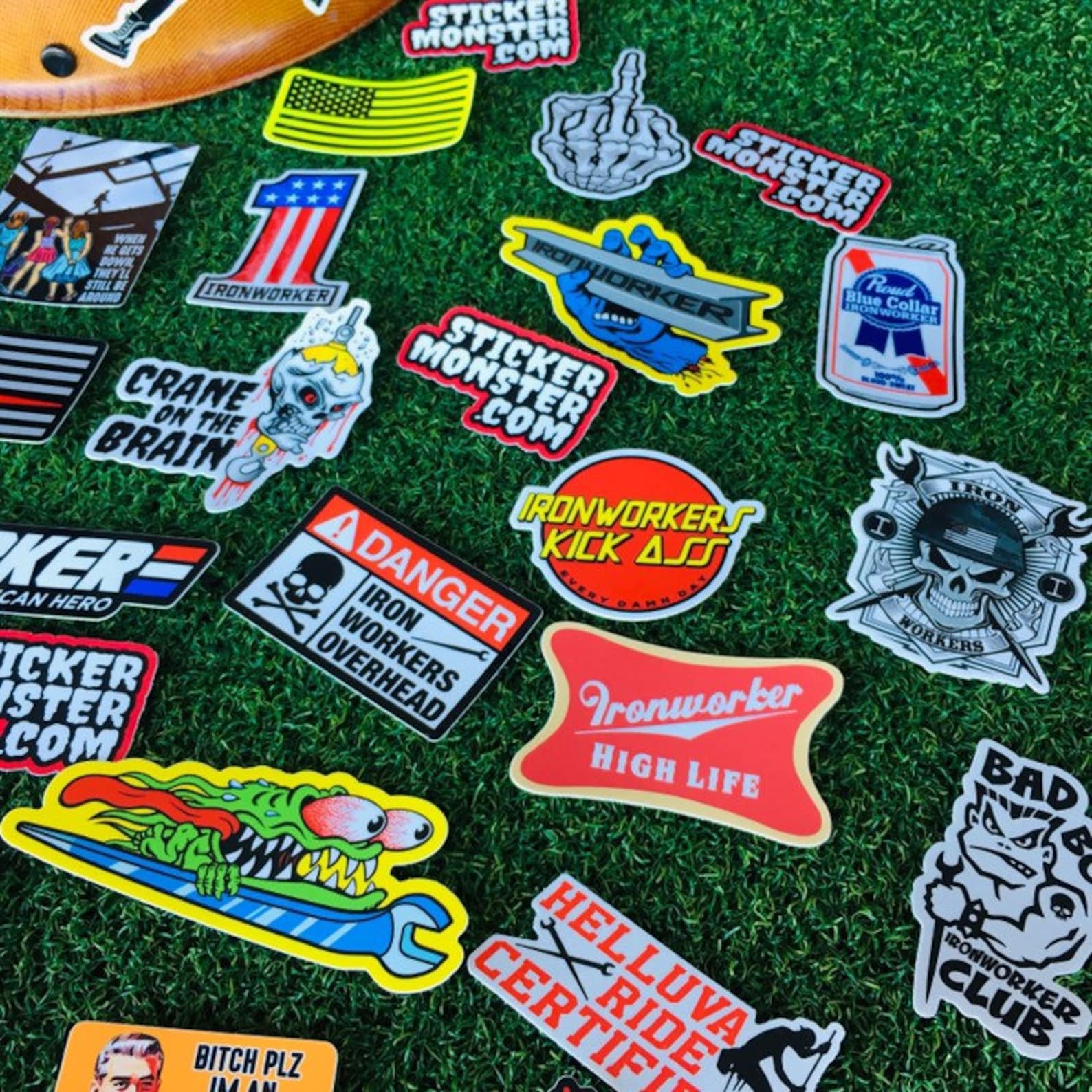 IRONWORKER Hard Hat Stickers Iron Worker 52 Hardhat Sticker & - Etsy