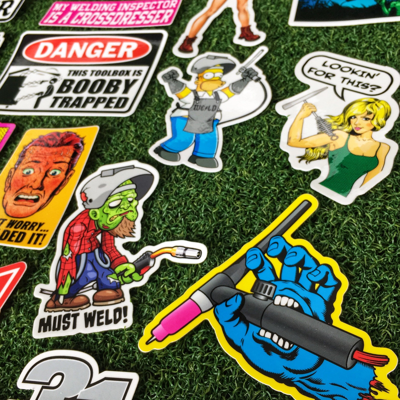 SUPER WELDER 40 Hard Hat Stickers Toolbox Decals, Welding Helmet, Hood ...