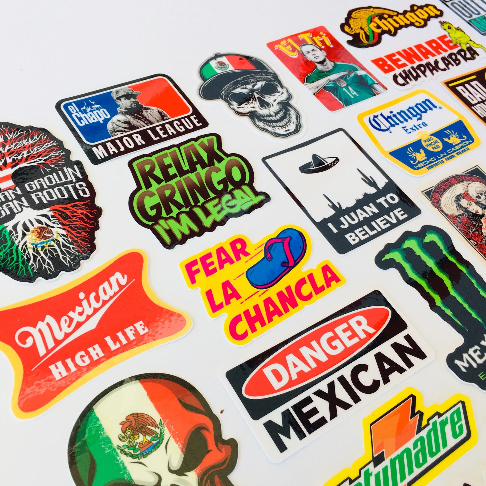 MEXICAN CHINGON Hard Hat Stickers 40 MEXICO Hardhat Sticker - Etsy