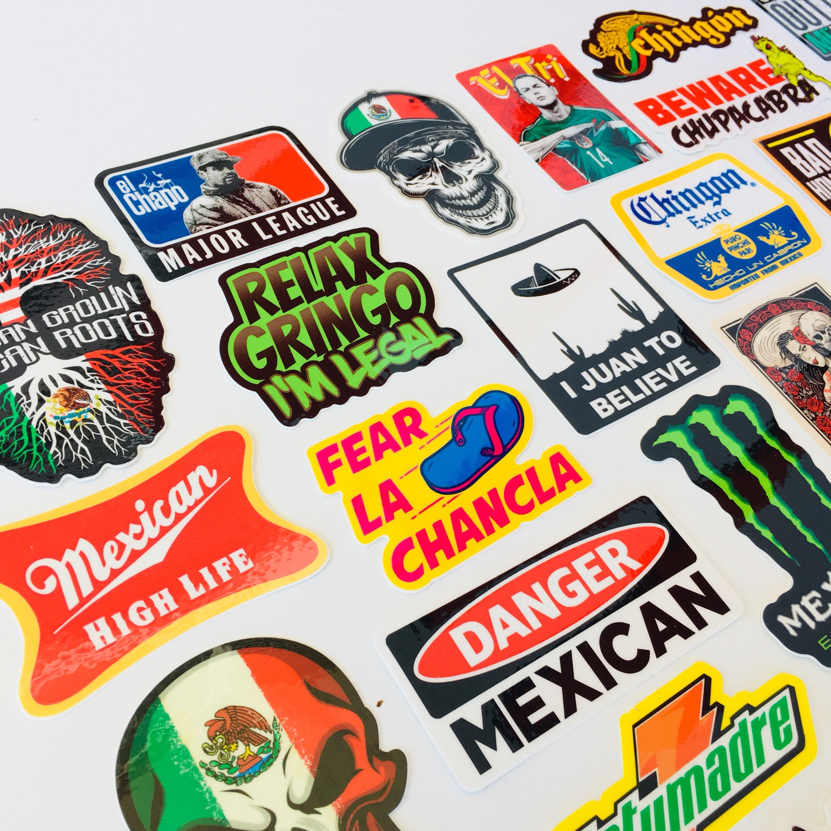 MEXICAN CHINGON Hard Hat Stickers 40 MEXICO Hardhat Sticker - Etsy