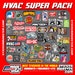HVAC TECH Hard Hat Stickers, 45+ Hardhat Sticker and Decals, Toolbox ...