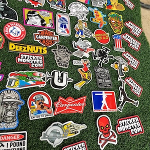 CARPENTER (50+) Hard Hat Stickers Toolbox Decals, Hardhat Sticker ...