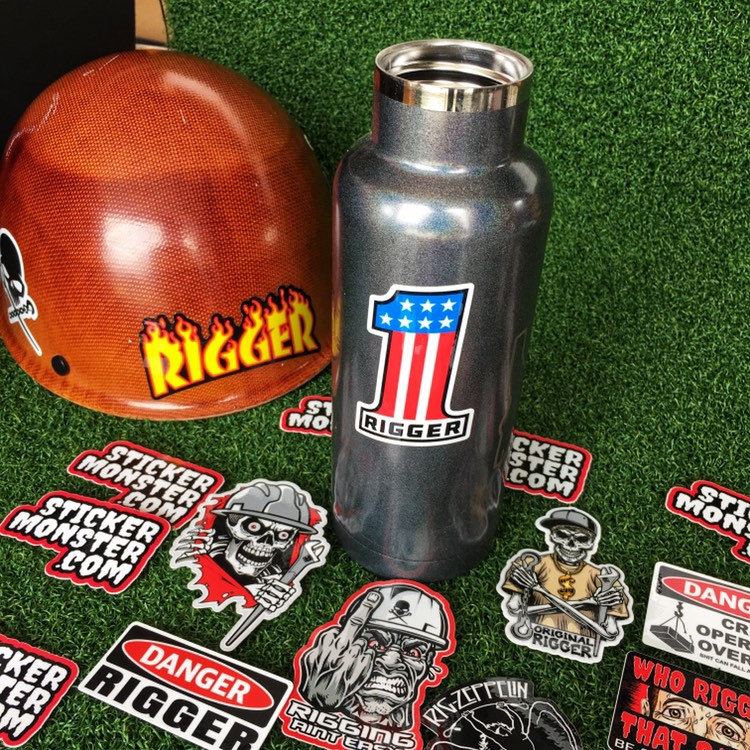 RIGGER SIGNALPERSON CRANE 32 Hard Hat Stickers, Hardhat Sticker ...