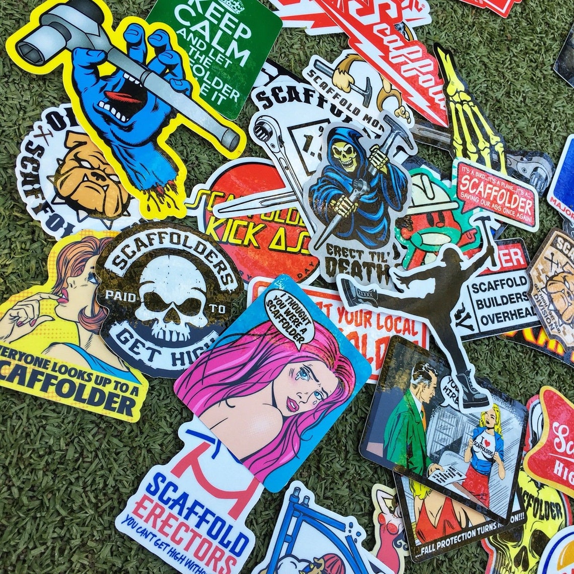 SCAFFOLDER Hard Hat Stickers 40 Hardhat Sticker and Decals - Etsy