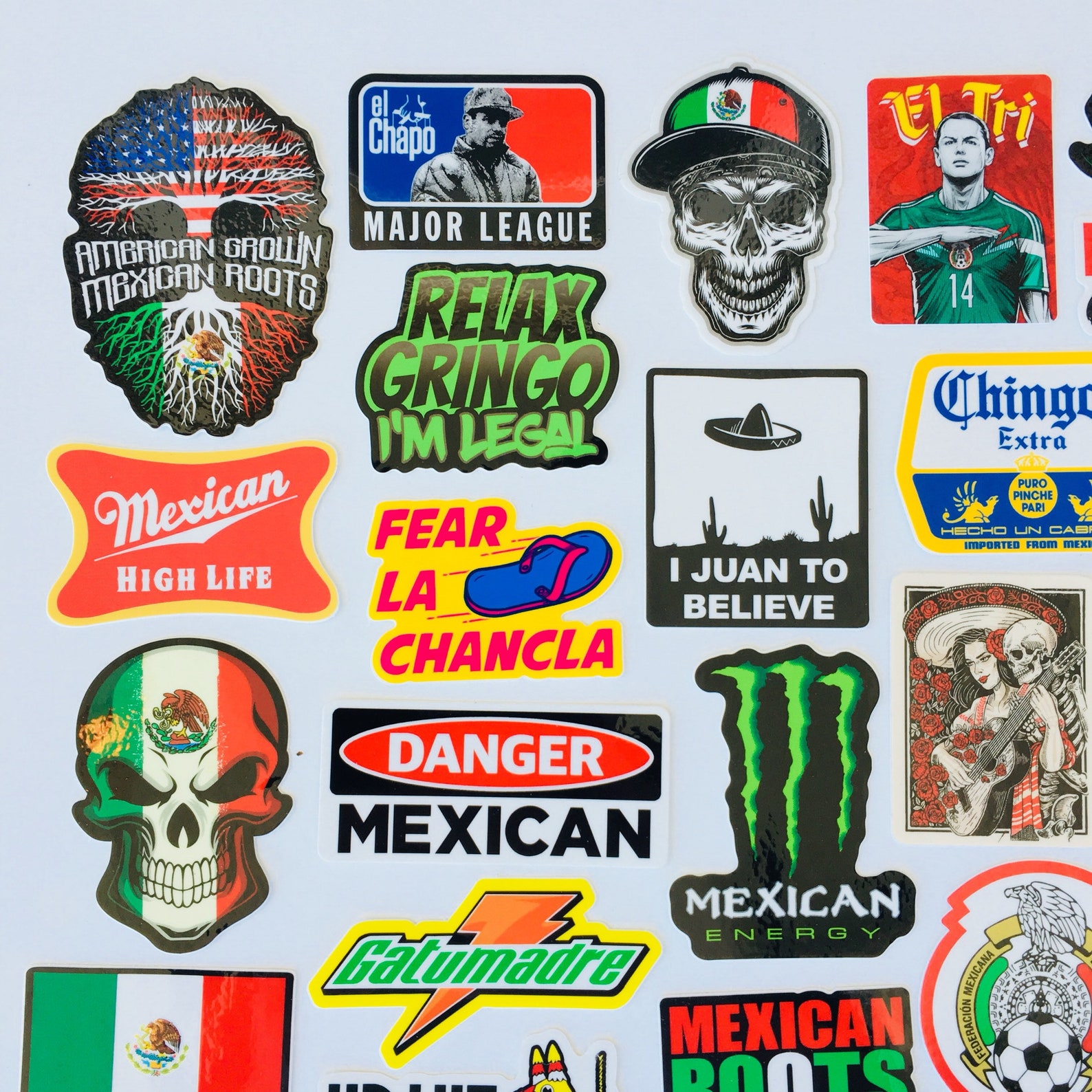 MEXICAN CHINGON Hard Hat Stickers 40 MEXICO Hardhat Sticker - Etsy