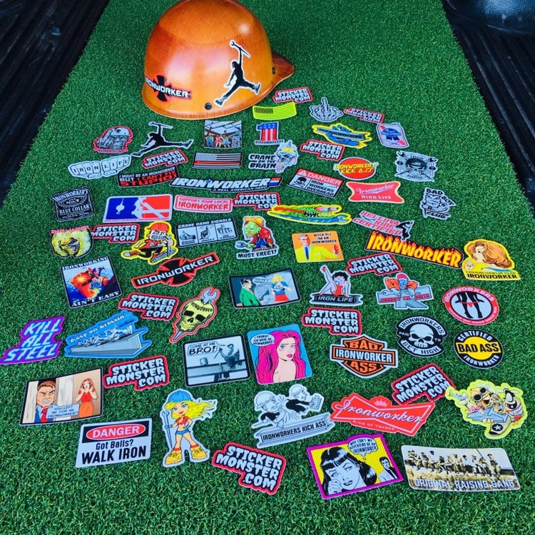 IRONWORKER Hard Hat Stickers Iron Worker 52 Hardhat Sticker & | Etsy Canada