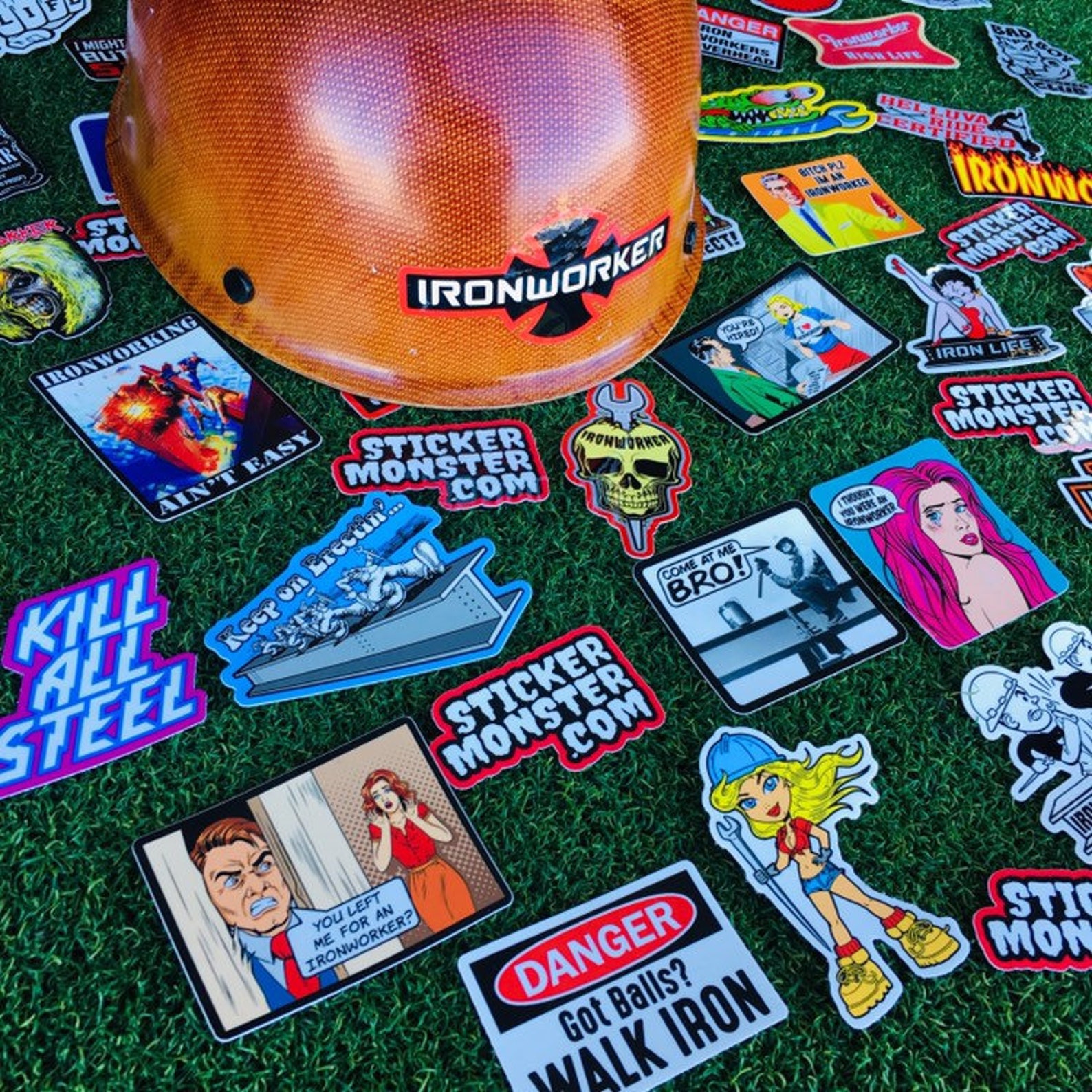 IRONWORKER Hard Hat Stickers Iron Worker 52 Hardhat Sticker & - Etsy