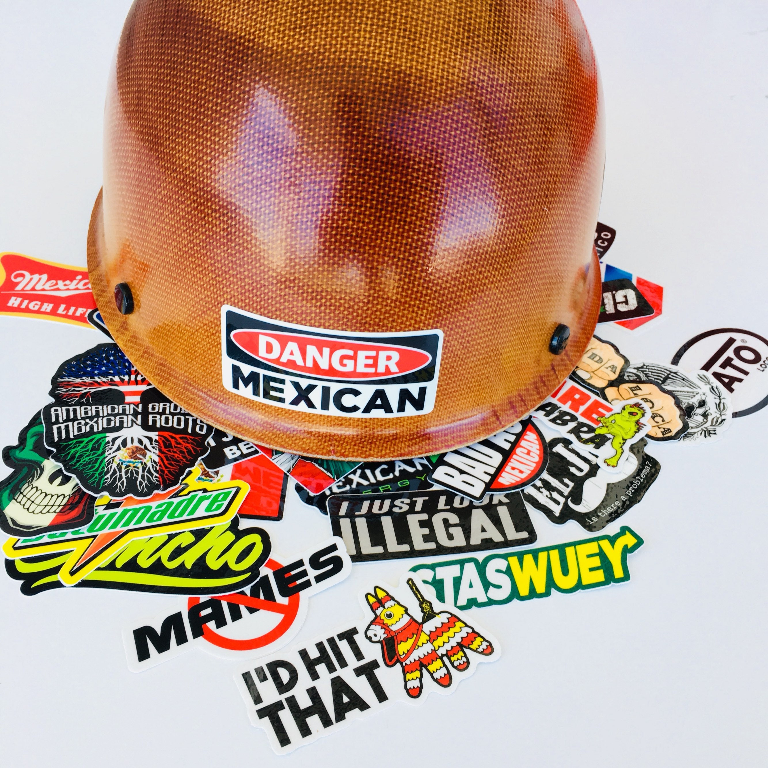 MEXICAN CHINGON Hard Hat Stickers 40 MEXICO Hardhat Sticker Pegatinas ...