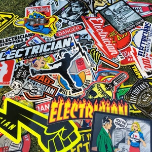 NEW ELECTRICIAN Hard Hat Stickers, 55+ Hardhat Sticker and Decals ...