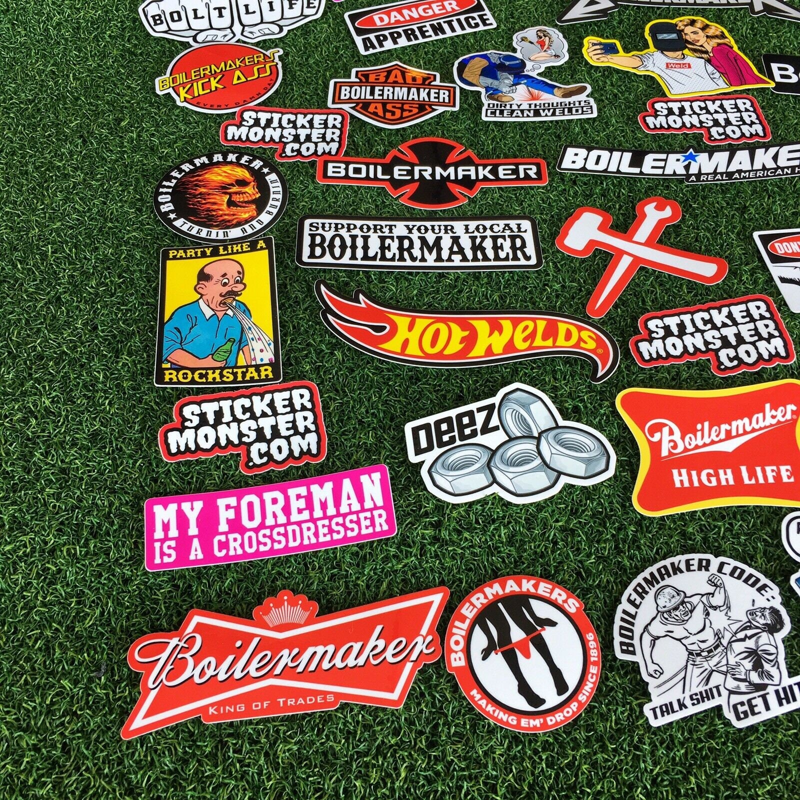 BOILERMAKER Welder Hard Hat Stickers 40 Total Hardhat | Etsy