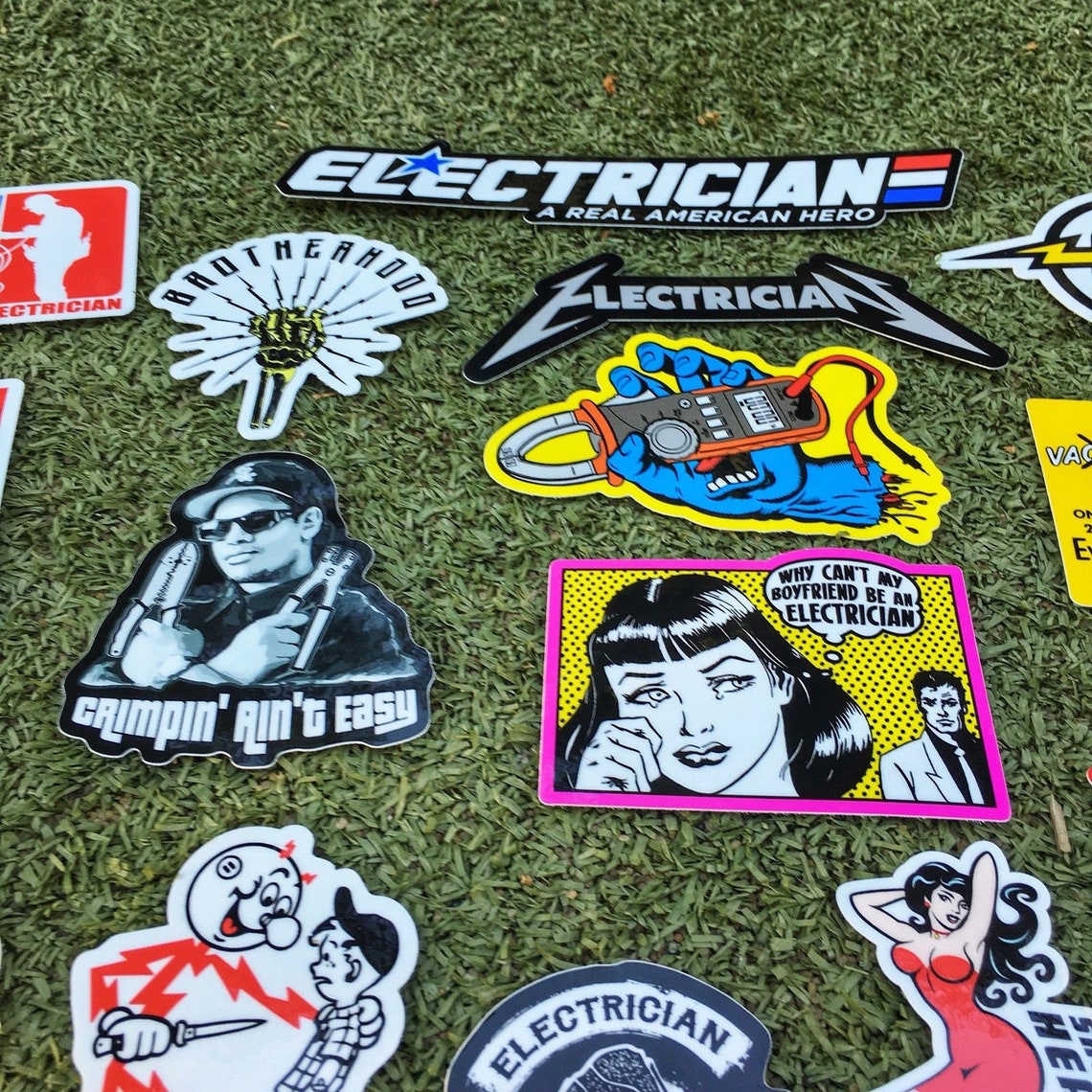 NEW ELECTRICIAN Hard Hat Stickers 55 hardhat Sticker and | Etsy