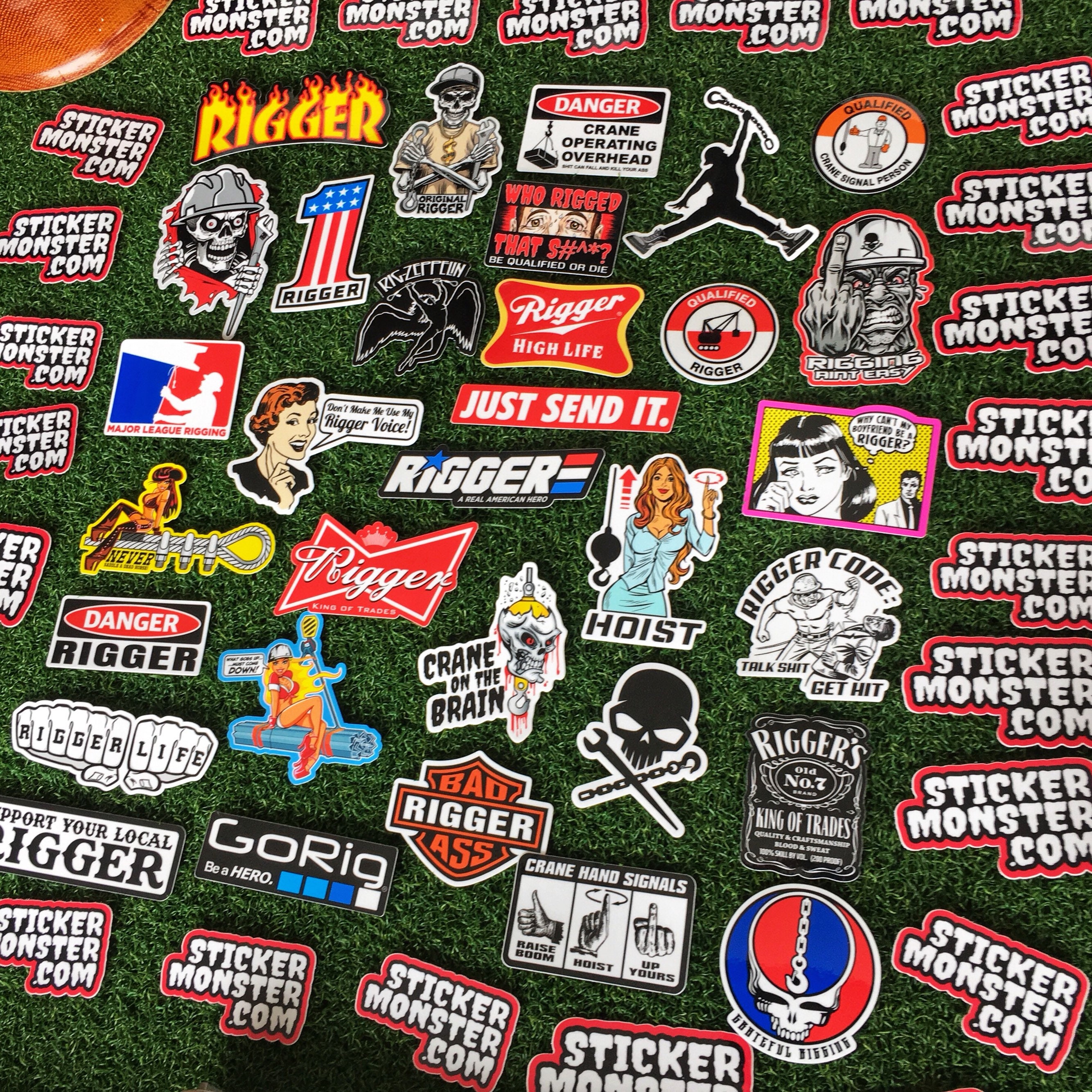 RIGGER SIGNALPERSON CRANE 32 Hard Hat Stickers, Hardhat Sticker ...