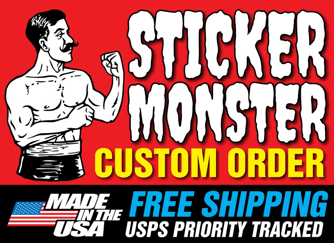 CUSTOM ORDER - 10 Stickers (your Choice) - ***free Tracked Shipping ...