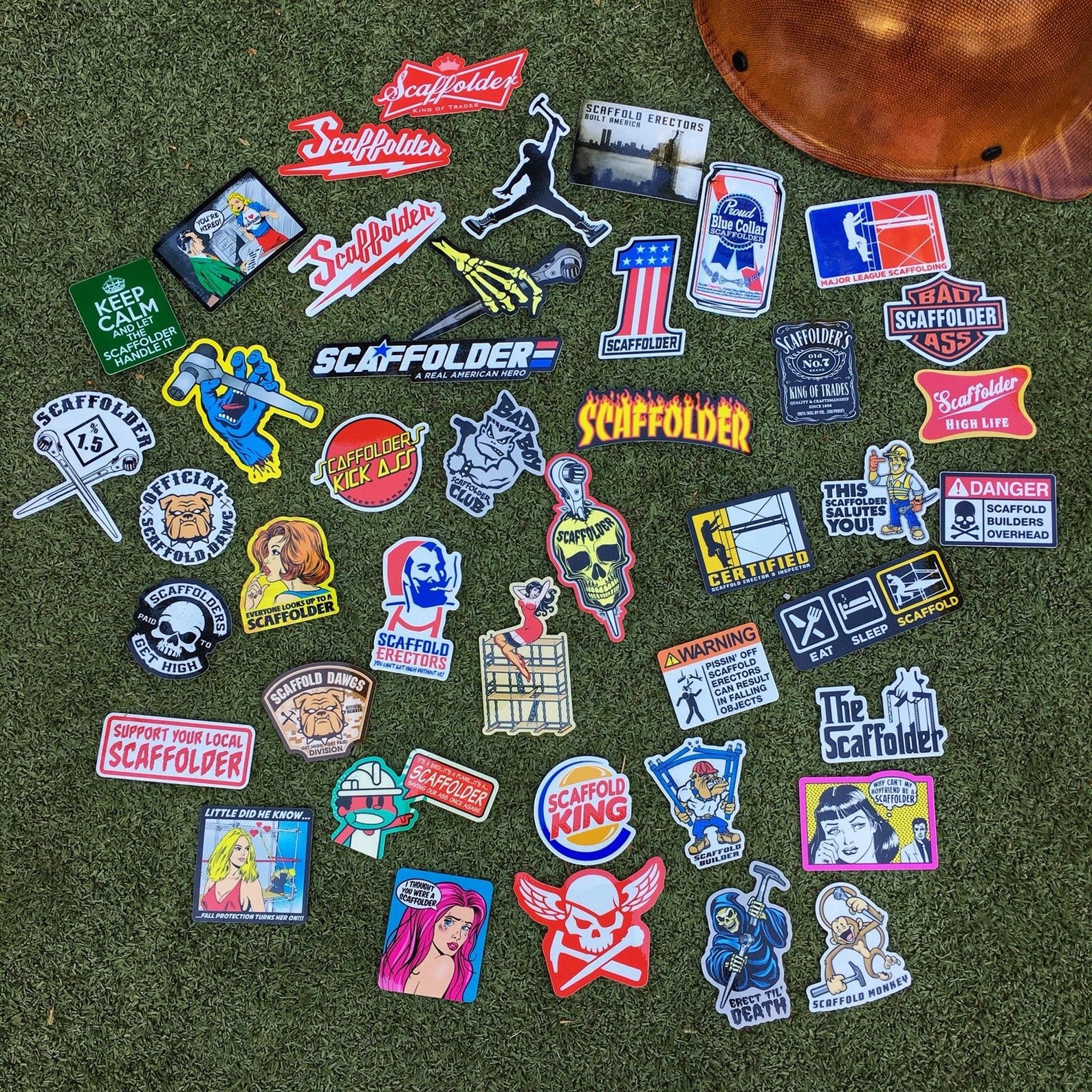 SCAFFOLDER Hard Hat Stickers 40 Hardhat Sticker and Decals - Etsy