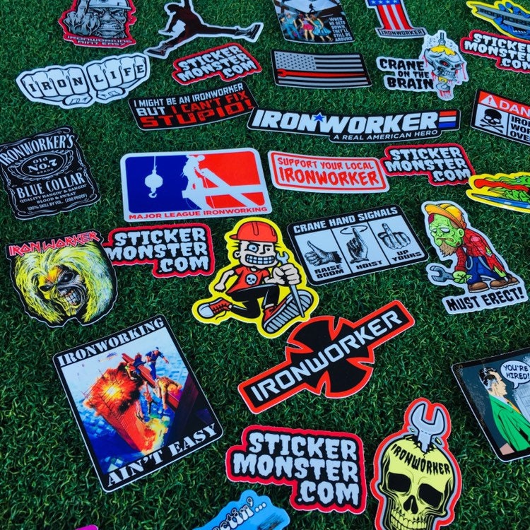 IRONWORKER Hard Hat Stickers Iron Worker 52 Hardhat Sticker & | Etsy Canada