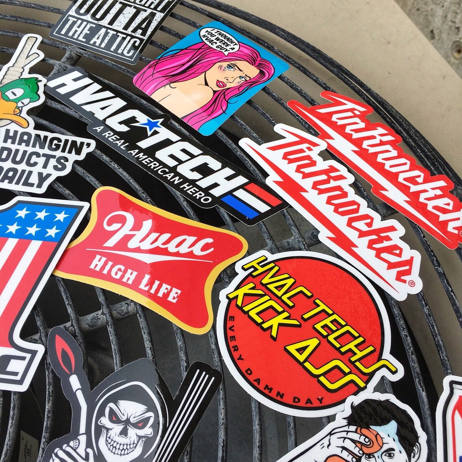 HVAC TECH Hard Hat Stickers 45 Hardhat Sticker and Decals - Etsy Canada