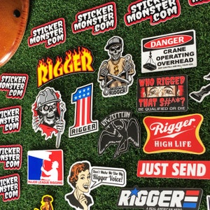Rigger Sticker Pack, Hard Hat & Toolbox Decals - Etsy
