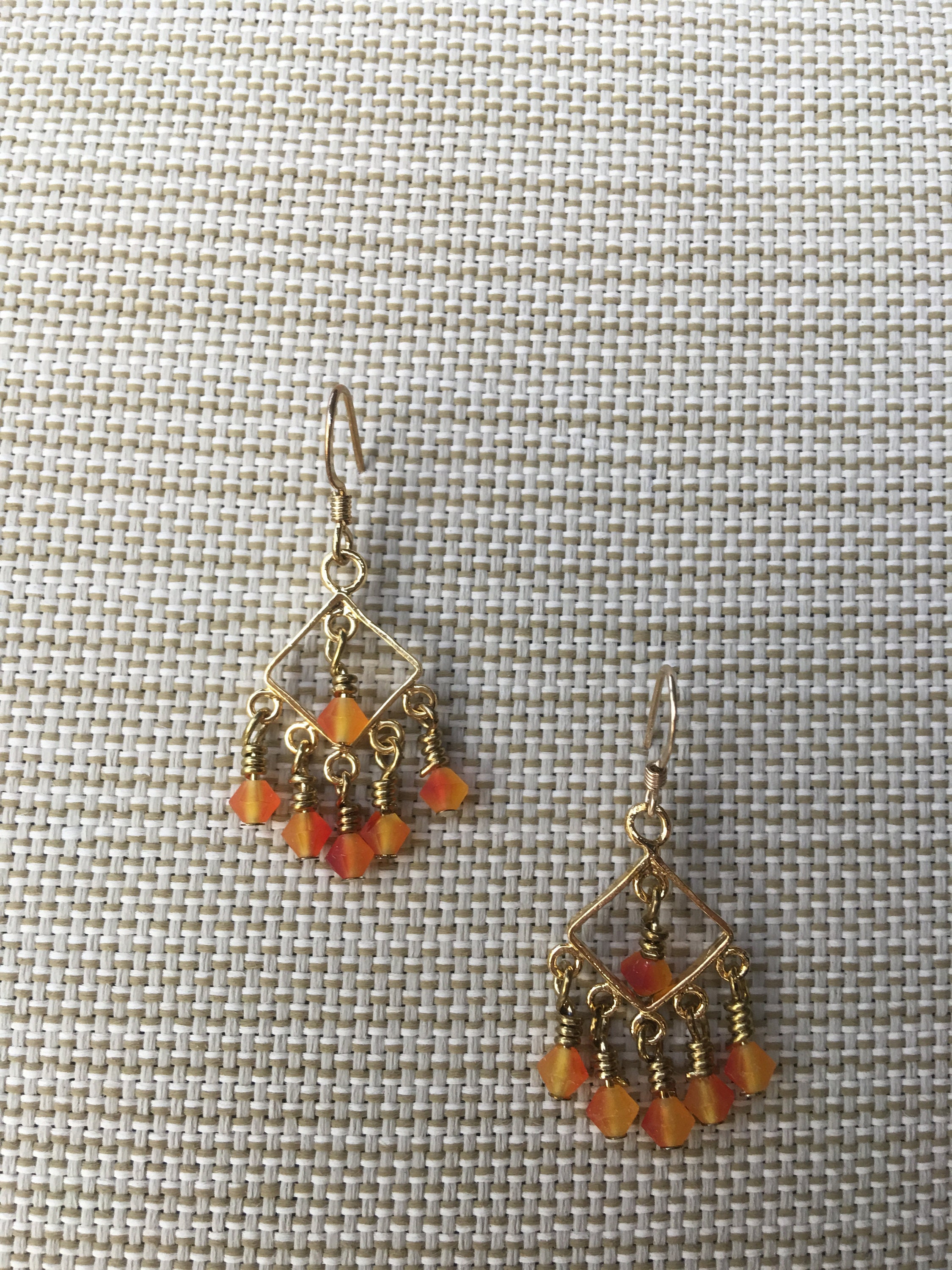 Fire Earrings - Etsy
