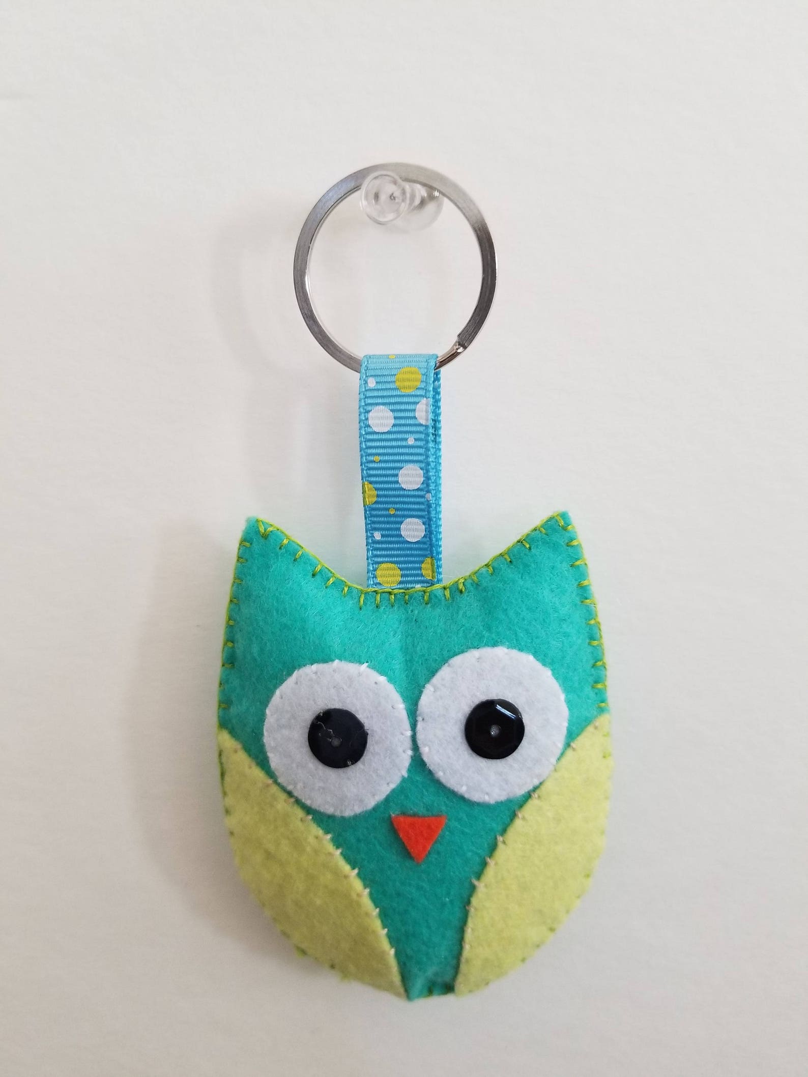Colorful OWL Keychain, Felt Animals, Hand Stitch, Party Favors, Give ...