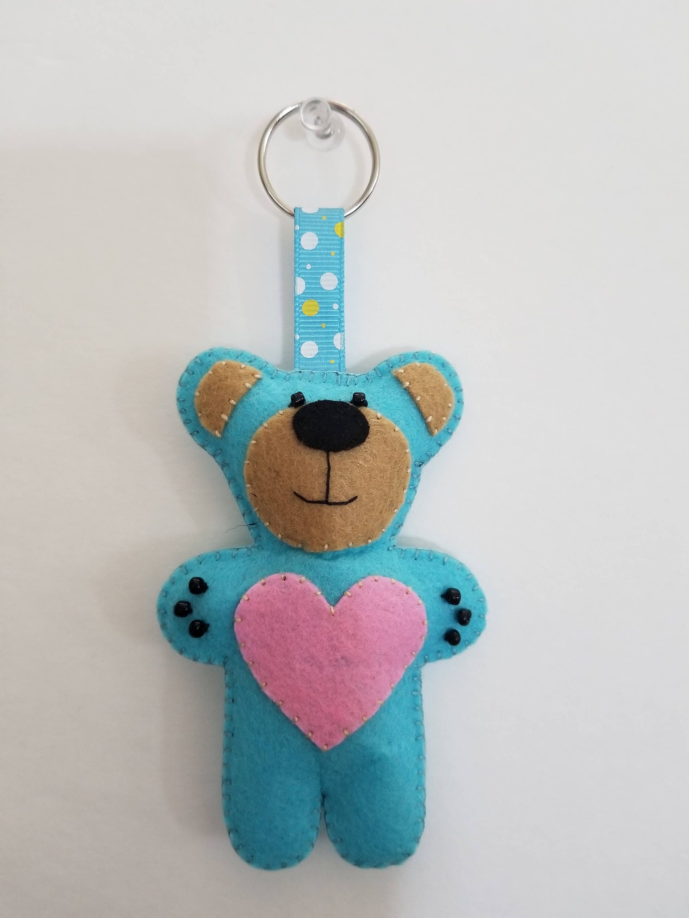 Bear Animal Felt Hand Stitched Key Chain Baby Gifts Party - Etsy