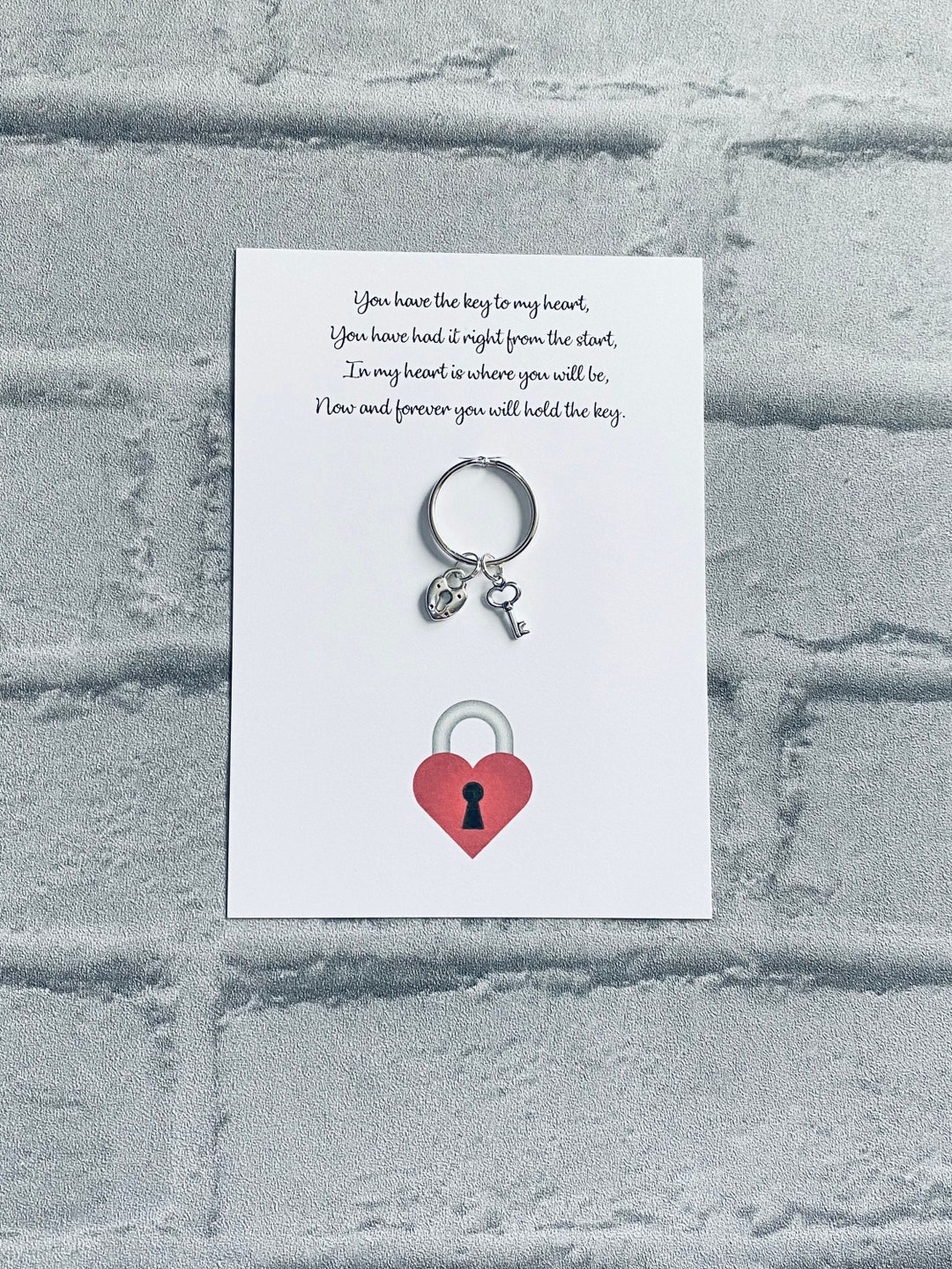 Lock and Key Keyring,lock and Key Jewellery, Key to My Heart,key to My ...