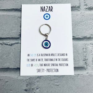 Nazar Keyring,evil Eye Keyring,evil Eye Keychain,nazar Gifts,hamsa Gifts,evil Eye Protection ...