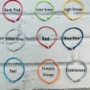 Adjustable String Wish Bracelet,string Anklet,friendship Bracelet,hen ...