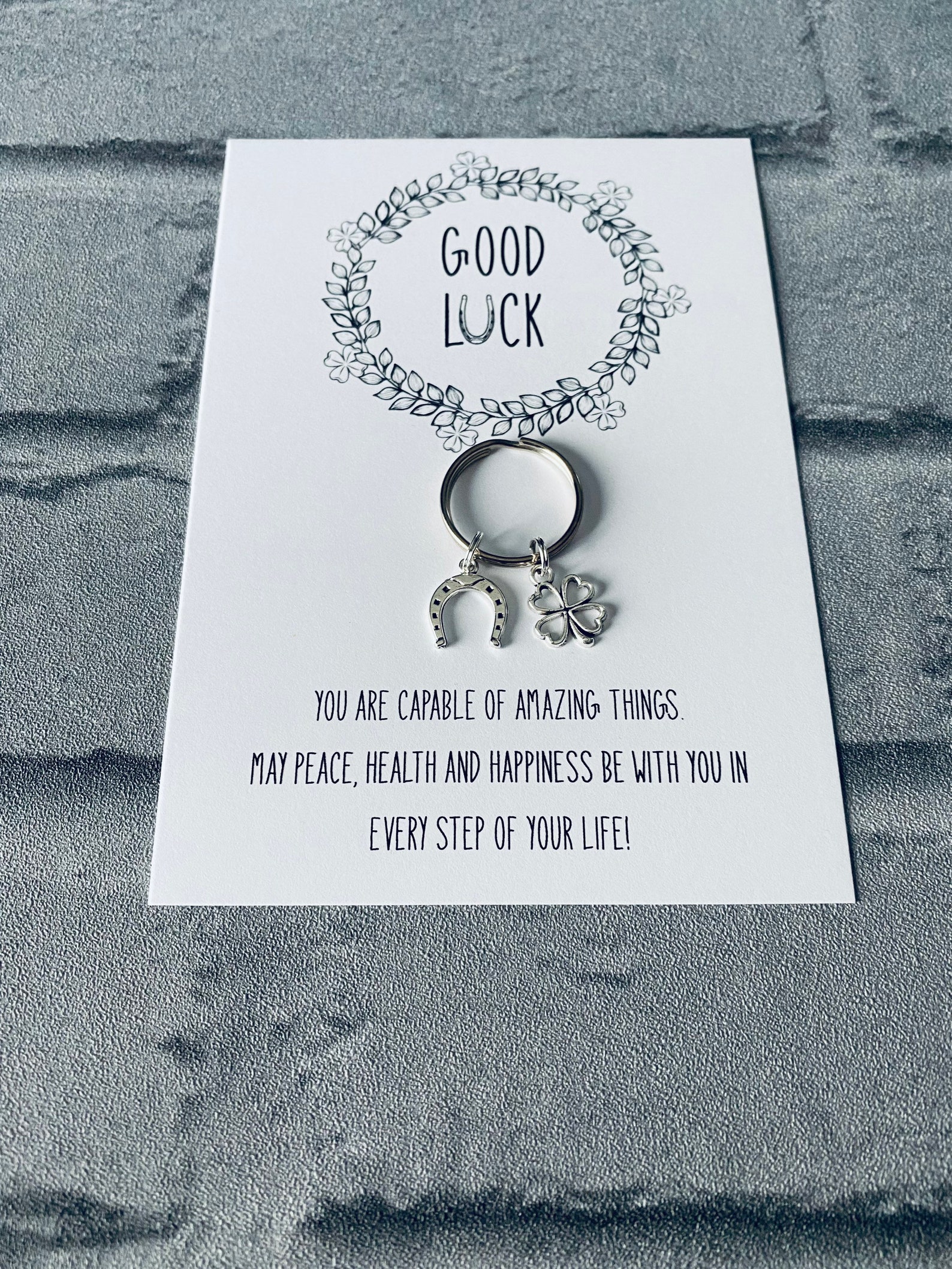Good Luck Keyringgood Luck Charmgood Luck Giftgood Luck - Etsy UK