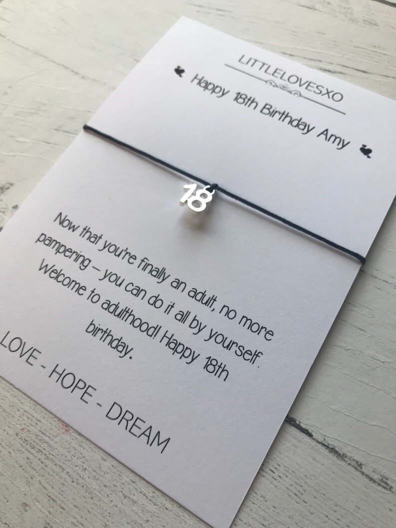 18th birthday cardgift for 18th birthday18th birthday gift | Etsy