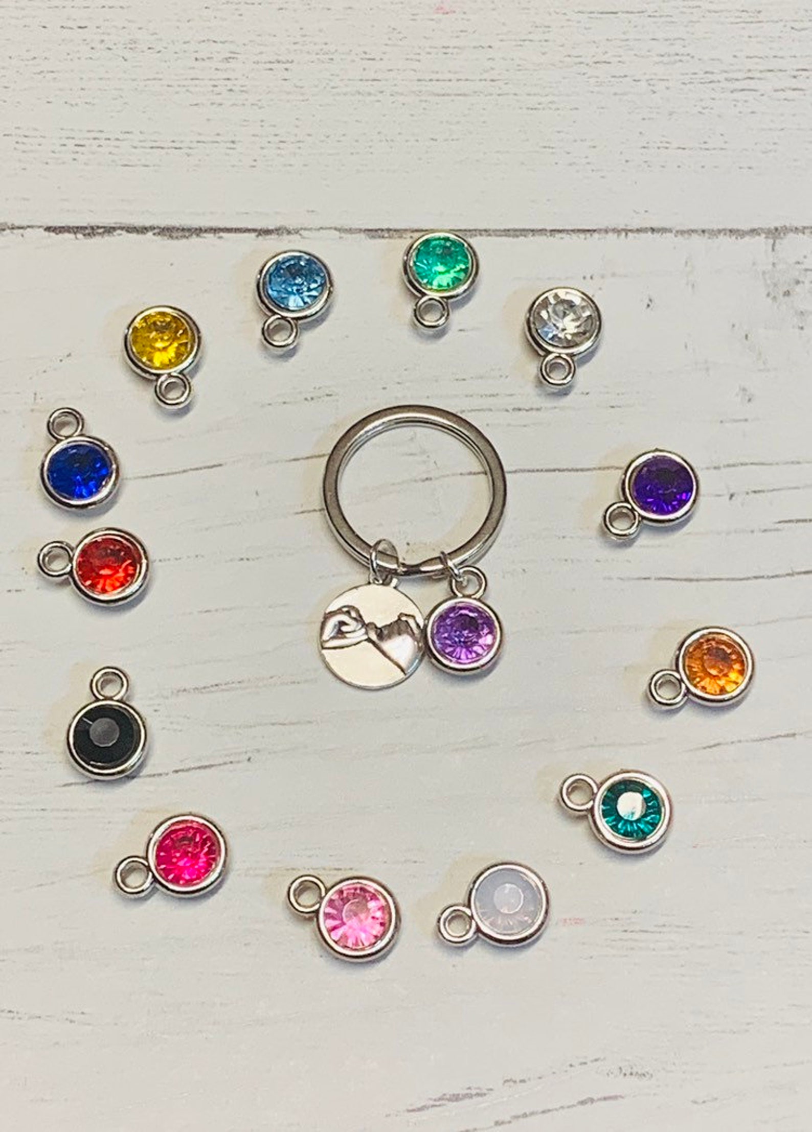 Pinky Promise Keyringpinky Promise Keychainbirthstone | Etsy