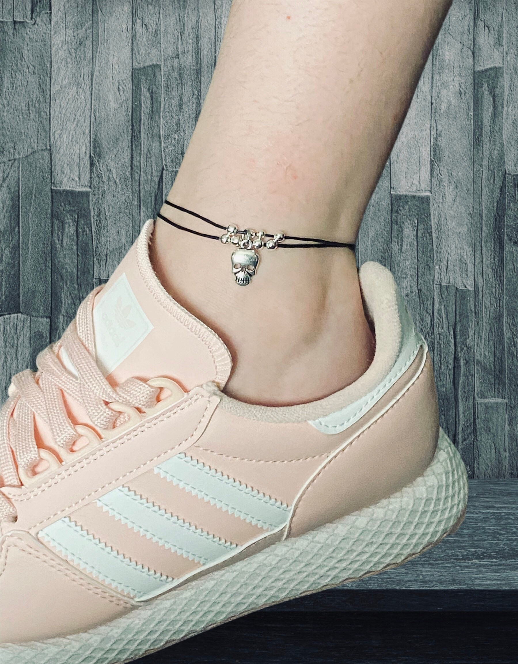 Skull Ankletgothic Ankletbeach Ankletanklet for Menanklet | Etsy