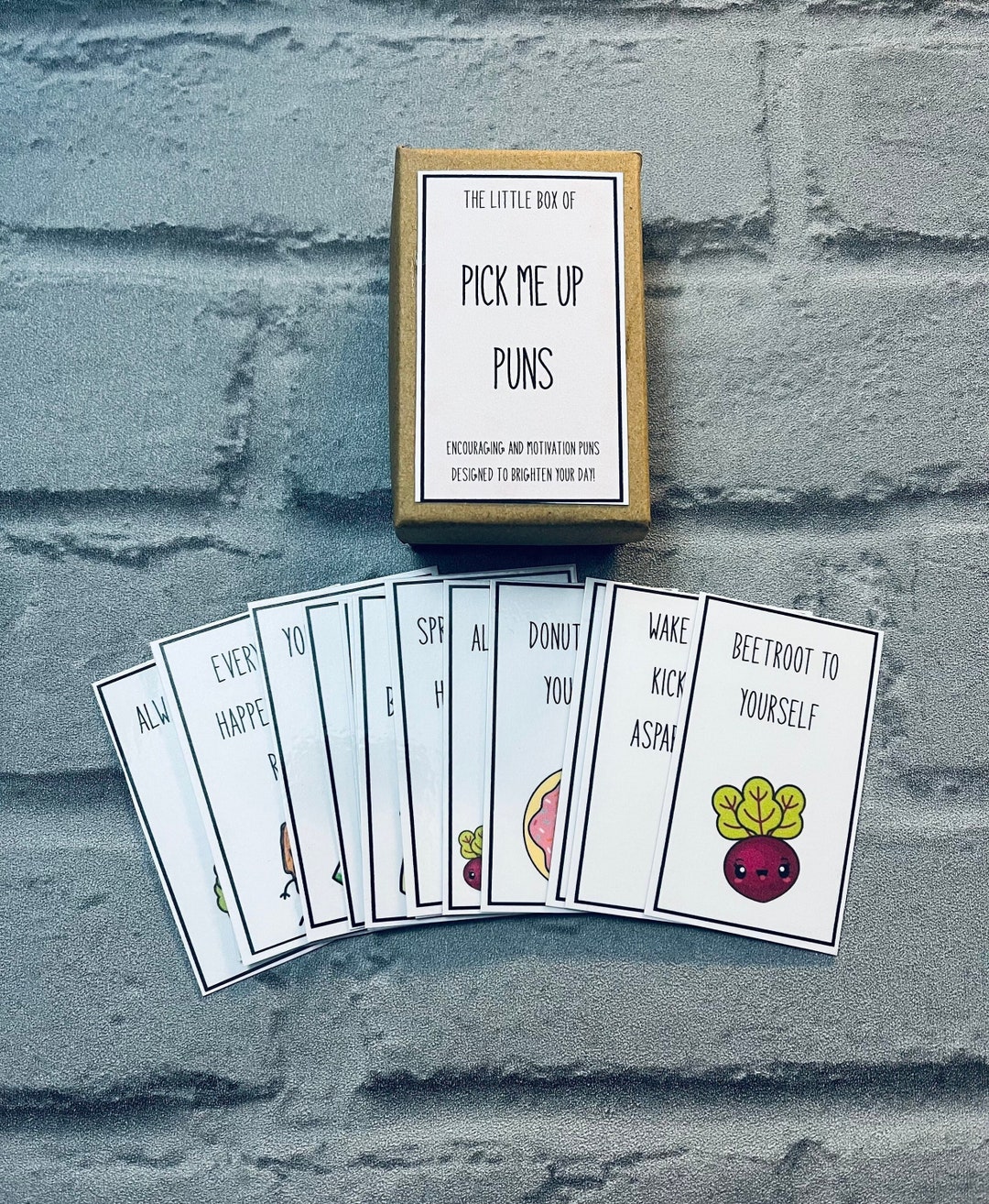 Pick Me up Letter Box Gift, Motivational Quotes, Positivity Cards, You ...