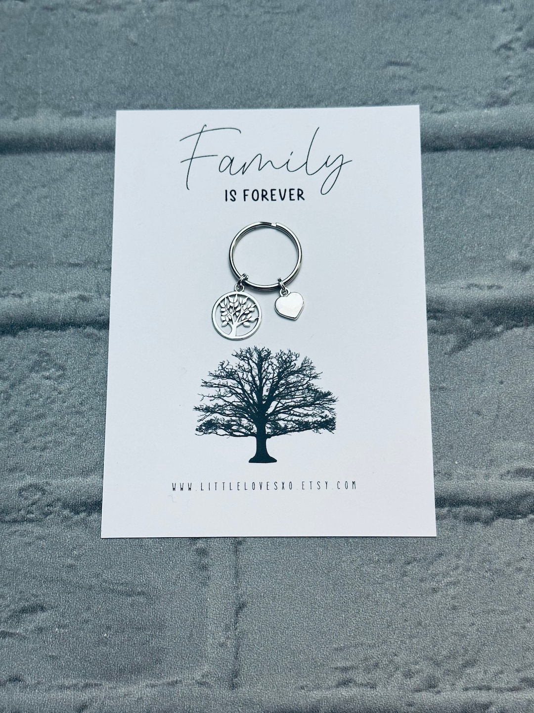 Family Tree Gift,tree of Life Keyring,mothers Day Card,fathers Day Gift ...