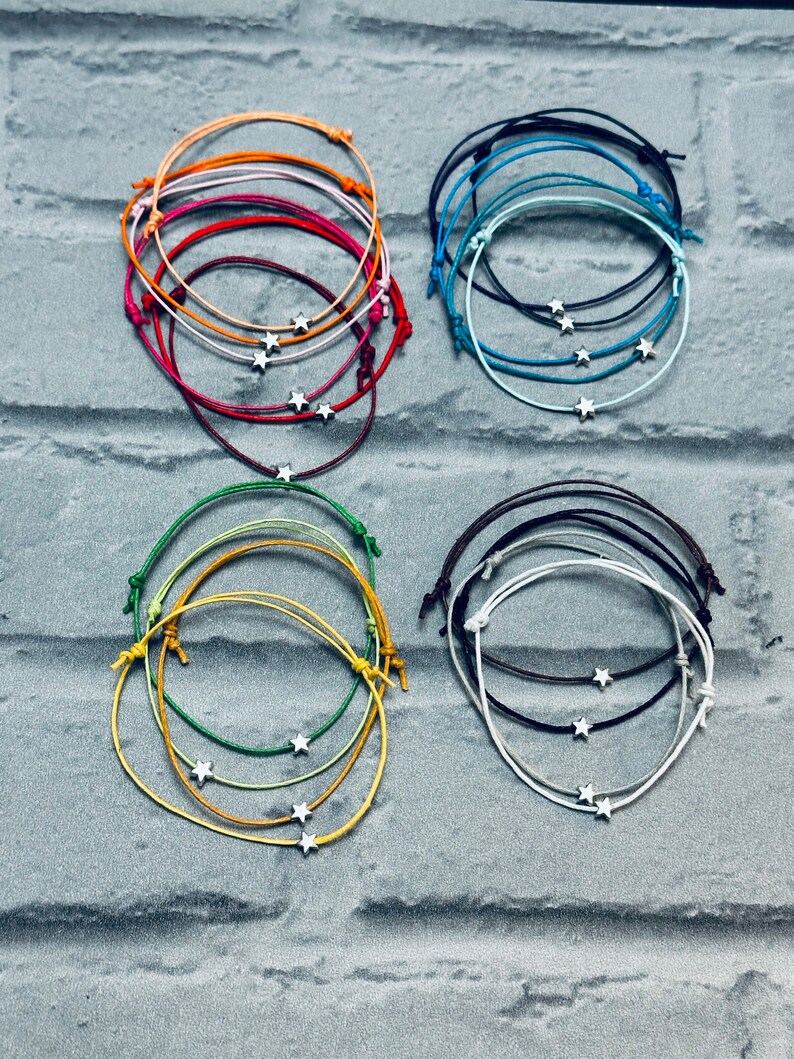 Adjustable String Wish Braceletstring Ankletfriendship - Etsy UK